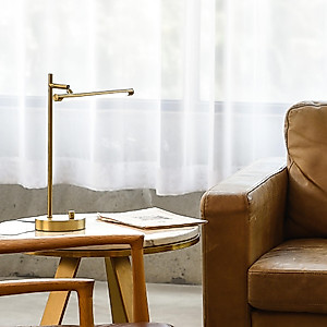 Globe Electric 52889 West Desk lamp, Matte Brass