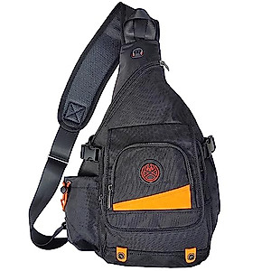 INNTURT Large Sling Bag Backpack Pack 13" 14" Laptop Bag Satchel Travel Backpack Black