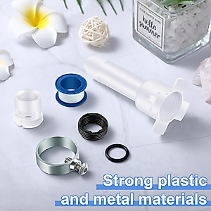 Dreyoo Four in One Tub Adapter, Bathtub Faucet Adapter Slip Fit for Copper, Universal Fits 1/2'' Copper Pipe, 1/2'' IPS and 3/4'' IPS, Tub Spout Diverter Repair Kit with Assembly Tool