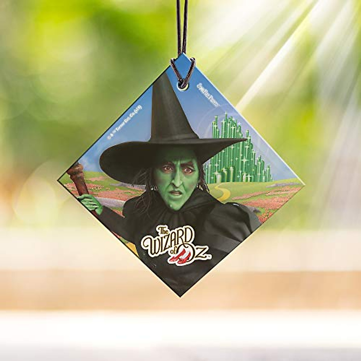 Trend Setters The Wizard of Oz Glass Decoration – Wicked Witch of The West - 3.5" Starfire Prints Hanging Glass Print Accessory - Ideal for Gifting and Collecting