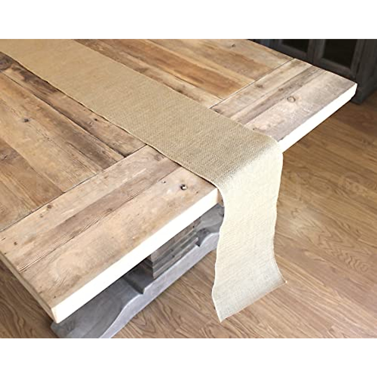 CleverDelights 9" Premium Burlap Roll - 10 Yards - No-Fray Finished Edges - Natural Jute Burlap Fabric