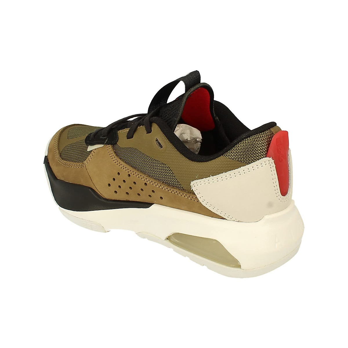 Nike Air Jordan 200E Womens Trainers DH7381 Sneakers Shoes (UK 4.5 US 7 EU 38, Medium Olive University red 261)