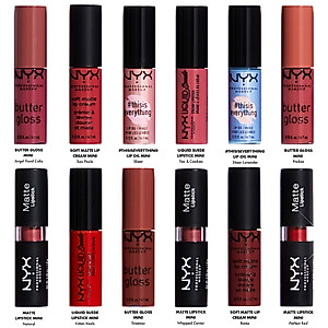 NYX PROFESSIONAL MAKEUP Gift Set, Diamonds & Ice 12 Day Lipstick Countdown Advent Calendar