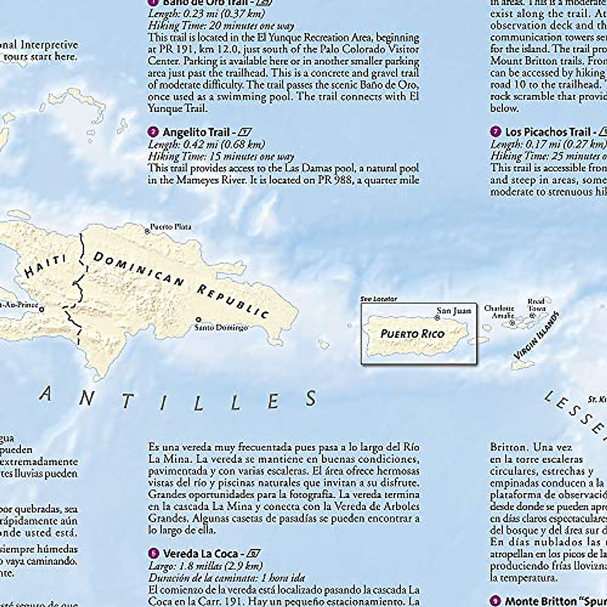 El Yunque National Forest Map (National Geographic Trails Illustrated Map, 790)