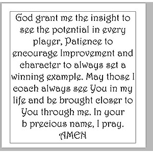 Cheerleading Coaches Prayer, Cheer Coach, Religious Gift, 8x10 print PRINTED on PHOTO paper