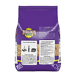 Audubon Park No Waste Blend Wild Bird Food, Premium Shell Free and No Mess Bird Seed for Outside Feeders, 5-Pound Bag