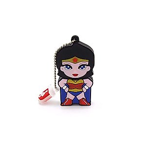 2.0 Wonder Woman Super Hero 16GB USB External Hard Drive Flash Thumb Drive Storage Device Cute Novelty Memory Stick U Disk Cartoon