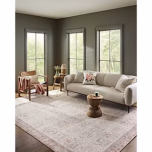 Loloi Rifle Paper Co. Maison Collection MAO-08 Cream 2'-6" x 12'-0", .19" Pile Height, Runner Rug