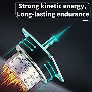 812-4421 Auger Feed Motor Replacement for Quadra-Fire Part 812-4421 & 812-4420，2.4RPM 120V Auger Feed Motor Fits for Heatilator CAB50 PS35 PS50 7000-500 PH，High Quality and More Robust