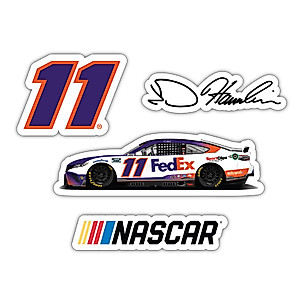 Denny Hamlin #11 Nascar 4 Pack Laser Cut Decal