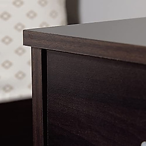Sauder Beginnings Night Stand, Cinnamon Cherry finish