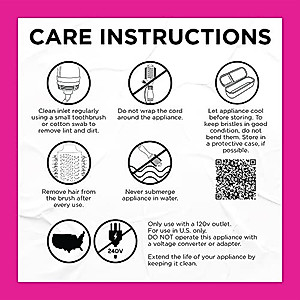 Bed Head One Step Volumizer and Hair Dryer | Dry, Straighten, Texture, Style in One Step (Pink)