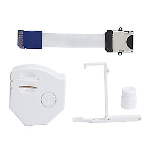 Memory Card Mount Kit, 3D Print Extension Memory Card Extender Adapter Mount Kit for Dreamcast Holder Gdemu, Effective Ventilation and Heat Dissipation(White)