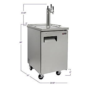 Kegco kegerator, Triple Tap, Stainless Steel