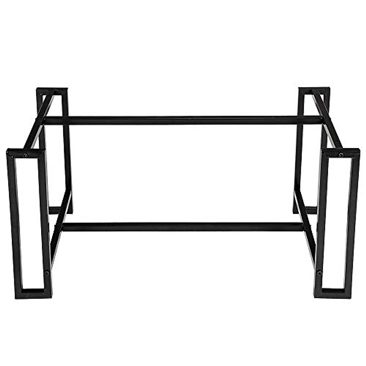 Pygzyx Living Room Table，Modern Minimalist Design Coffee Table with Marble Textured Table top and Metal Frame for Living Room Restaurant Coffee Shop (White+Black)