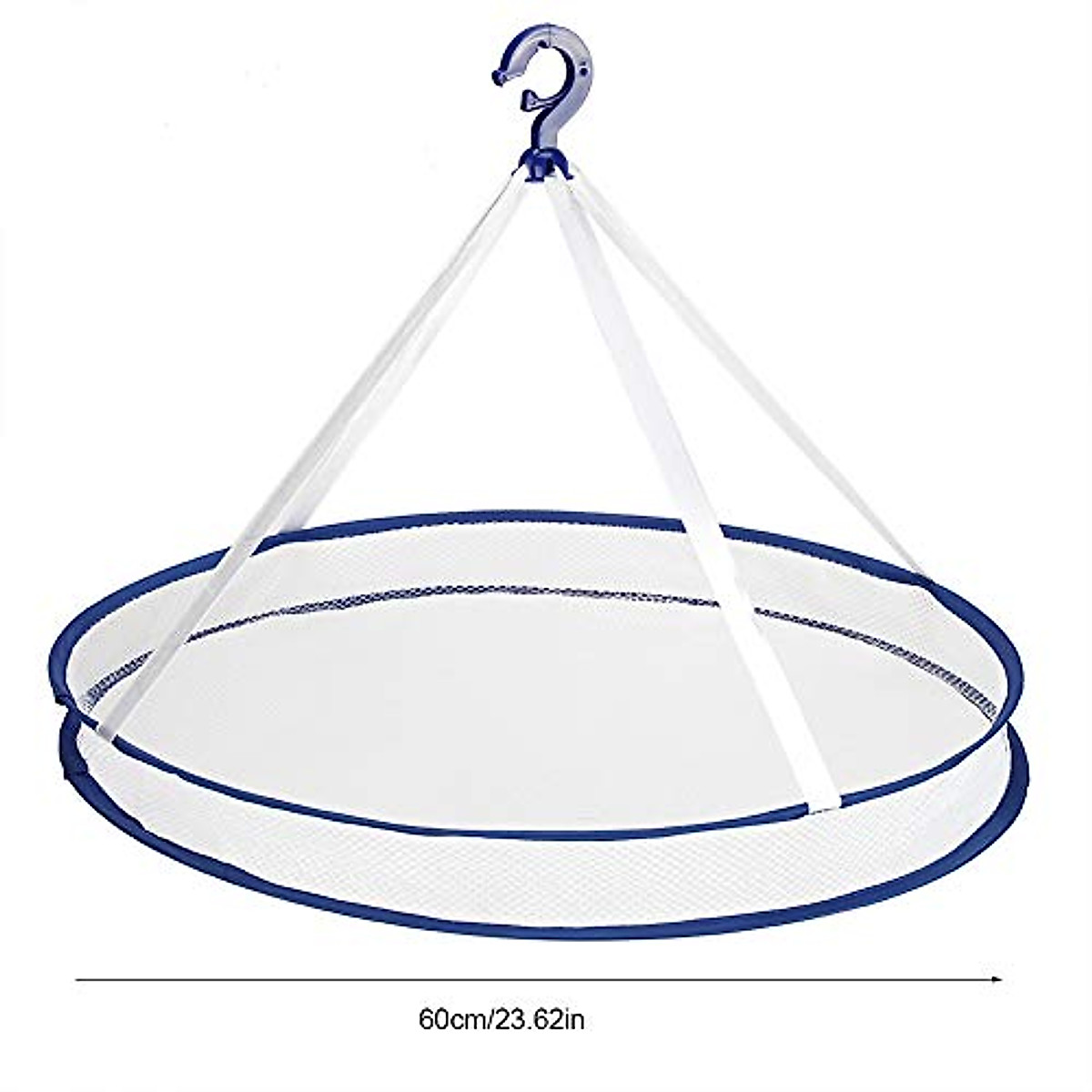 Alvinlite Mesh Hanging Dryer Rack, Foldable Clothes Laundry Hanging Net Single Layer Sweater Drying Rack for Home Use