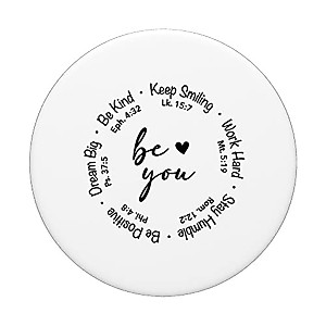 Be You Bible Verse Faith Christian Religious Inspirational PopSockets Swappable PopGrip
