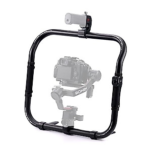 Tilta Basic Ring Grip Plus Compatible with DJI Ronin RS3 Pro/ RS4/ RS4 Pro | Improved Stability | Aluminum Alloy | Wireless Control | Continuous Power | TGA-PRG2 (Basic Ring Grip Plus -Control Kit)