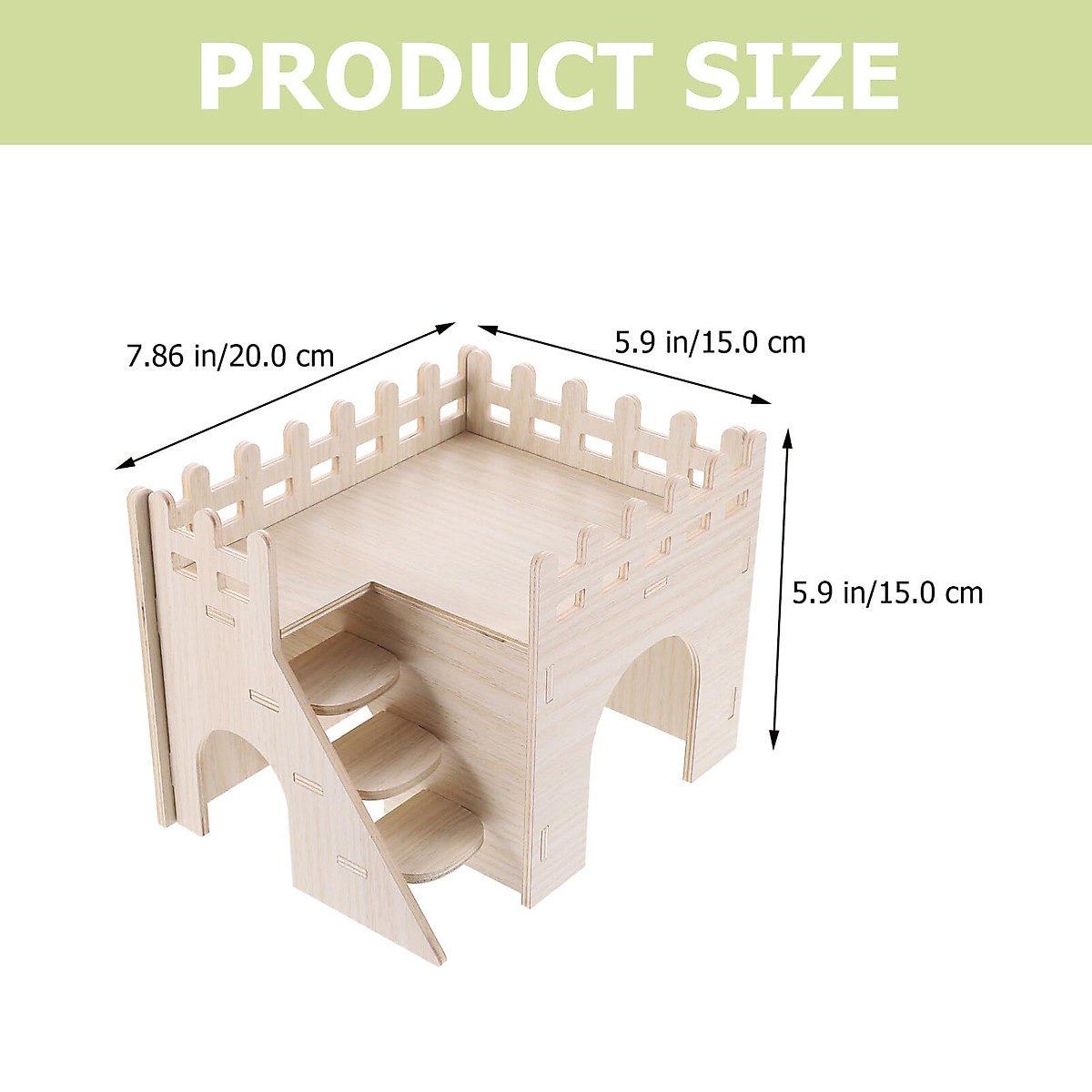 POPETPOP Toys Guinea Pig Toys pet Hamster Hamster Hideout hut Chinchilla Small Animals Ladder Guinea Hideaway Ladder Wooden nest Hamster nest Small House pet Supplies Seesaw