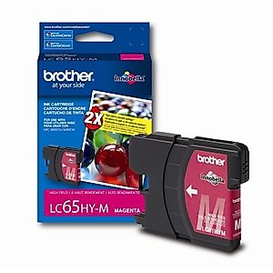 Brother LC65HYM (LC-65HYM) Innobella High-Yield Ink, 750 Page-Yield, Magenta