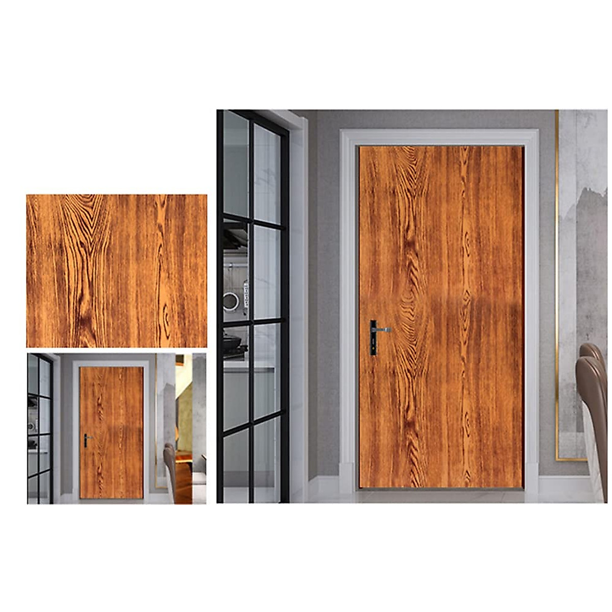 HDSticker Self Adhesive Orange Oak Wood Contact Paper for Cabinets Shelves Table Kitchen 15.7x117 Inches