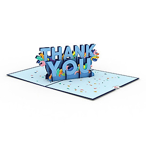 Lovepop Confetti Thank You Pop Up Card, 5x7-3D Greeting Card, Thank You Card, Pop Up Love Card, Thinking of You Cards, Retirement Card