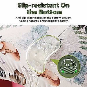 Mamatepe Seat Cover Compatible with Bumbo Seat,Breathable Baby Bumbo Seat Cover,Soft Bumbo Floor Seat Cover for Baby Girl Boy,Only Compatible with Bumbo Seat (Forest)