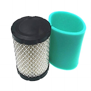Fremnily 796031 Air Filter with 797704 Pre Filter Compatible with Briggs Stratton 992376 590825 591334 594201 OEM Air Cleaner Cartridge Fits Lawn Mower Air Cleaner Element