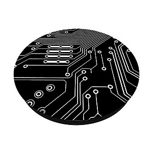 Motherboard Computer Circuit Programmer IT Coder Tech Gift PopSockets PopGrip: Swappable Grip for Phones & Tablets