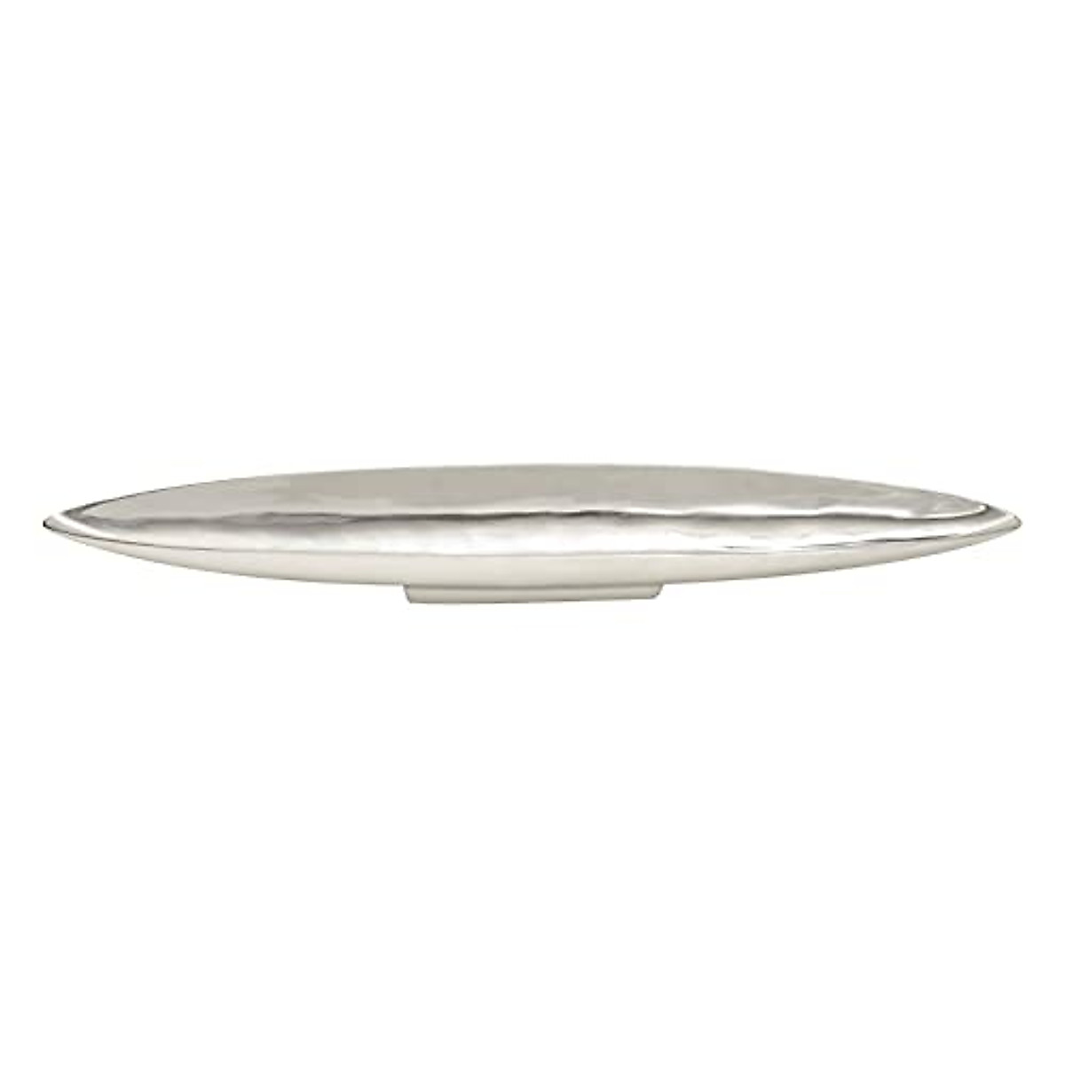 Deco 79 Aluminum Tray, 34" x 5" x 3", Silver