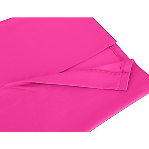 MUXXN Women's Elegant Midi 3/4 Sleeves Bodycon Sheath Pencil Vintage Cocktail Wedding Guest Dresses Hot Pink S