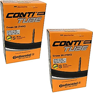 Continental Cross 28" 700x32-47c Inner Tubes - 60mm Presta Valve (Pack of 2 Tubes)