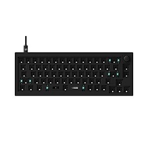 Keychron Q2 Wired Custom Mechanical Keyboard Barebone Knob Version, QMK/VIA Programmable Macro, Compatible with Mac Windows Linux, Hot-Swappable 65% Layout, Double-Gasket DIY Kit - Blue