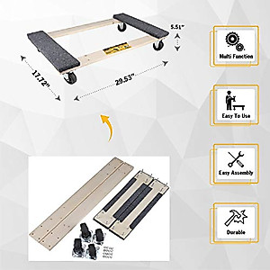 Olympia Tools 1000lb Capacity Furniture Dolly, 88-375-917