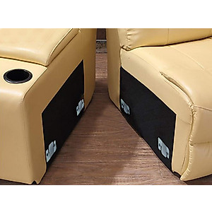 Metal Sectional Couch Connectors Furniture Interlocking,Sectional Sofa Fastener Software Bracket with Screws for Loveseat, Recliner, Chair or Chaise Lounge (4 Pcs)