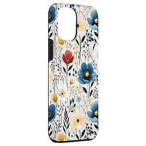 iPhone 14 Pro Max Case Cover Flower Printed Flower Protective Cover Phone Case