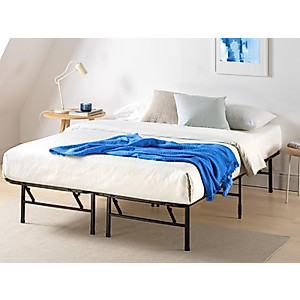 Sleepy's Raised 13 Inch High Metal Platform Frame | Support Mattress Foundation | No Box Spring Needed | Underbed Storage Space | Full Size