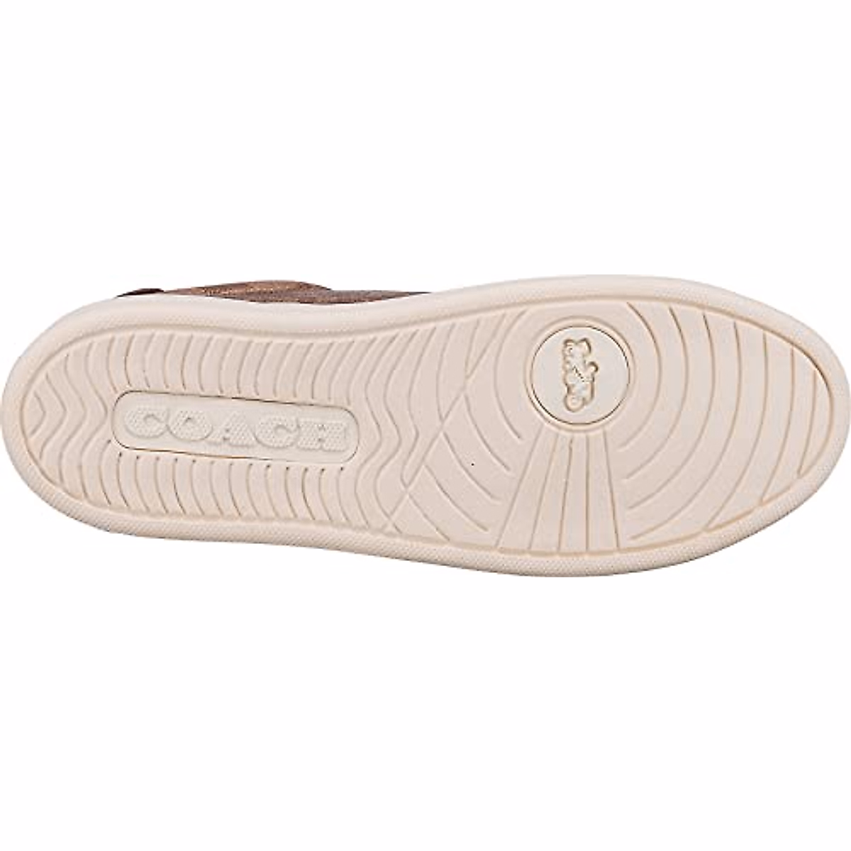 COACH Lowline Low Top for Women - Cushioned Insole, Supportive and Stable Lightweight Casual Sneakers Tan PVC 8.5 B - Medium