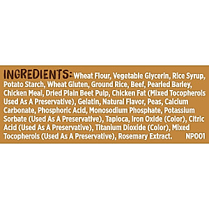 Nutrish Rachael Ray Soup Bones Minis Dog Chews with Real Beef & Barley, 8 Chews, 6.3 oz Pouch (Pack of 7)