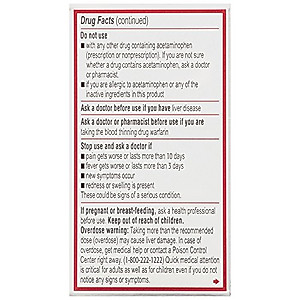 Tylenol Acetaminophen, Extra Strength, 500 mg, Caplets, 24 caplets