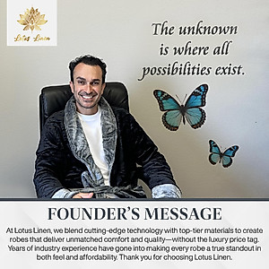 Lotus Linen Women's Lightweight Waffle Kimono Robes for Women - Cotton Spa Grey Bathrobes - Grey Bridesmaids Robe Set (Small, Grey)