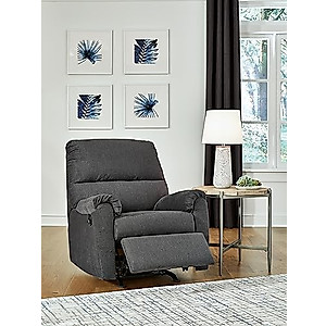Signature Design by Ashley Miravel Casual Manual Rocker Recliner, Gray