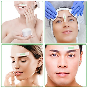 72 Pieces Eyebrows Wax Strips Ready to Use Wax Strips Hair Removal Cold Waxing Strip for Woman Girls Arms, Legs, Underarm Hair, Eyebrow, 36 Double Sided