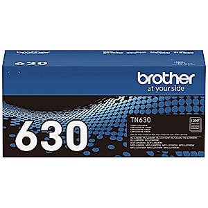 Brother Genuine Standard Yield Toner Cartridge, TN630, Replacement Black Toner, Page Yield Up To 1,200 Pages, Amazon Dash Replenishment Cartridge
