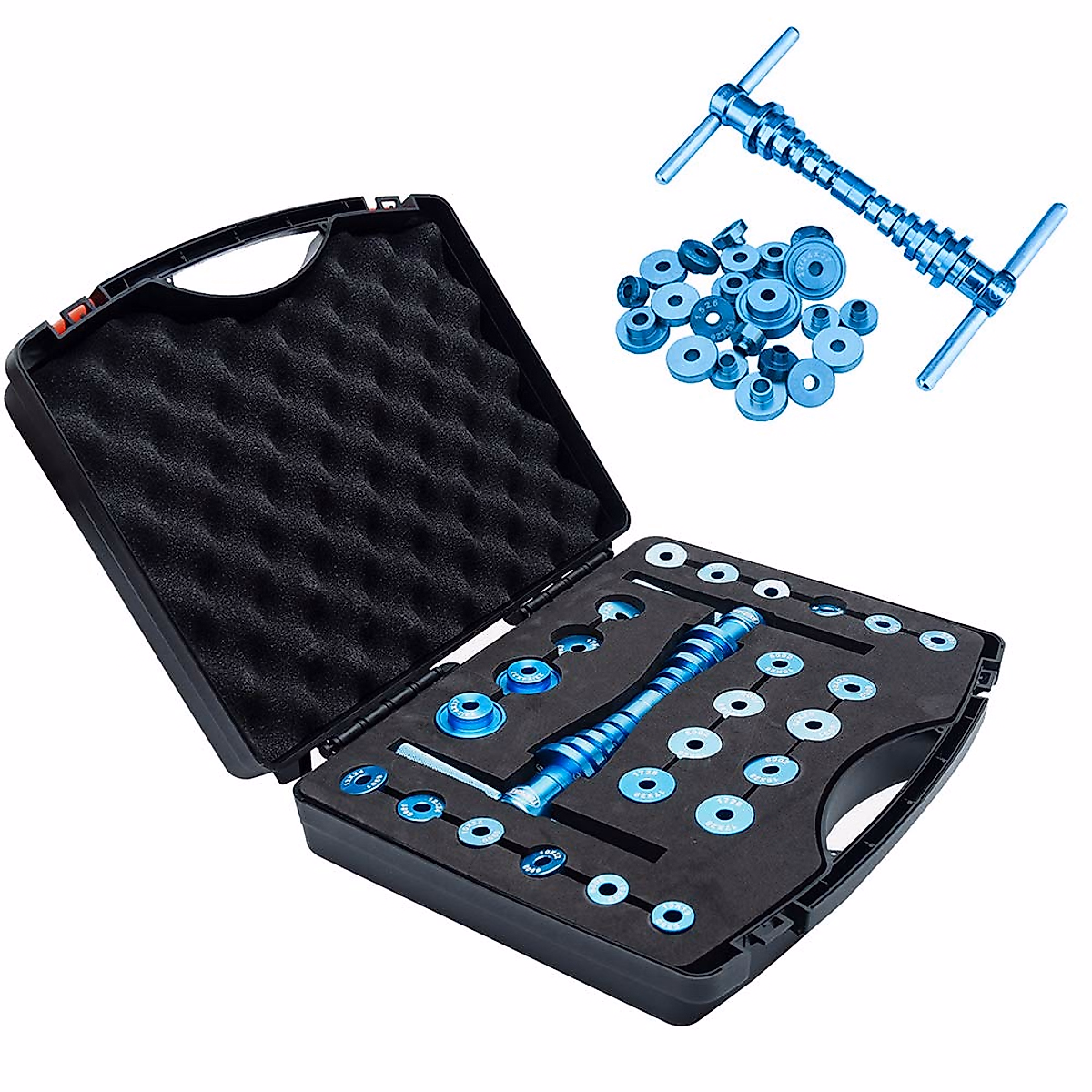 Bike Bearing Press Kit, Bottom Bracket Bicycle Wheel Hub BB Axis Bearing Install Tool, AM Frame Pivot Point Bearing Installation Tool