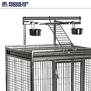 Prevue Pet Products Stainless Steel Play top Bird Cage, Stainless Steel, Medium