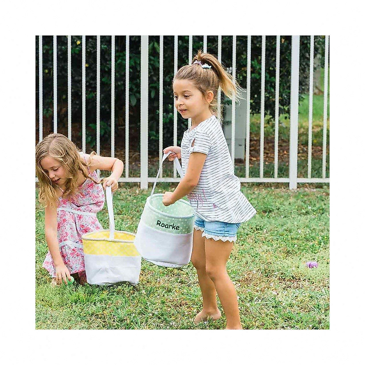 Personalized Soft and Light Easter Basket (Purple)