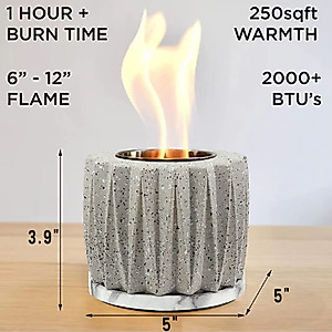 Romway Tabletop Fire Pit, Smokeless Tabletop Fire Bowl, Mini Tabletop Fire Pit, Portable Outdoor Tabletop Fire Pit, Tabletop Fire Pit Propane