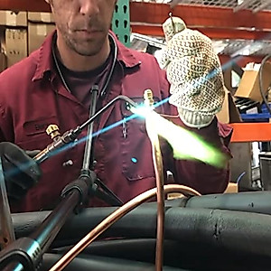 16"Copper Brazing Rods，10 Sticks Low Temperature Copper Rod ，Phosphor Copper Solder Self Fluxing Welding Brazing Rods Sticks for Copper Hvac Refrigerator，Oven，Copper Pipes