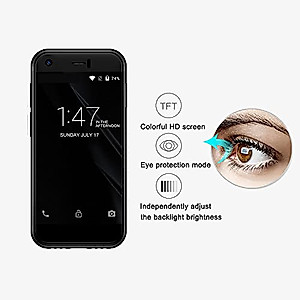 Hipipooo Super Small Mini Smartphone 3G Dual SIM Tiny Mobile Phone 1GB RAM 8GB ROM 5.0MP Quad Core Dual Standby Unlocked Small Phones Kids Phone Pocket 2.5 Inch Android Child Mini Cellphone (Black)